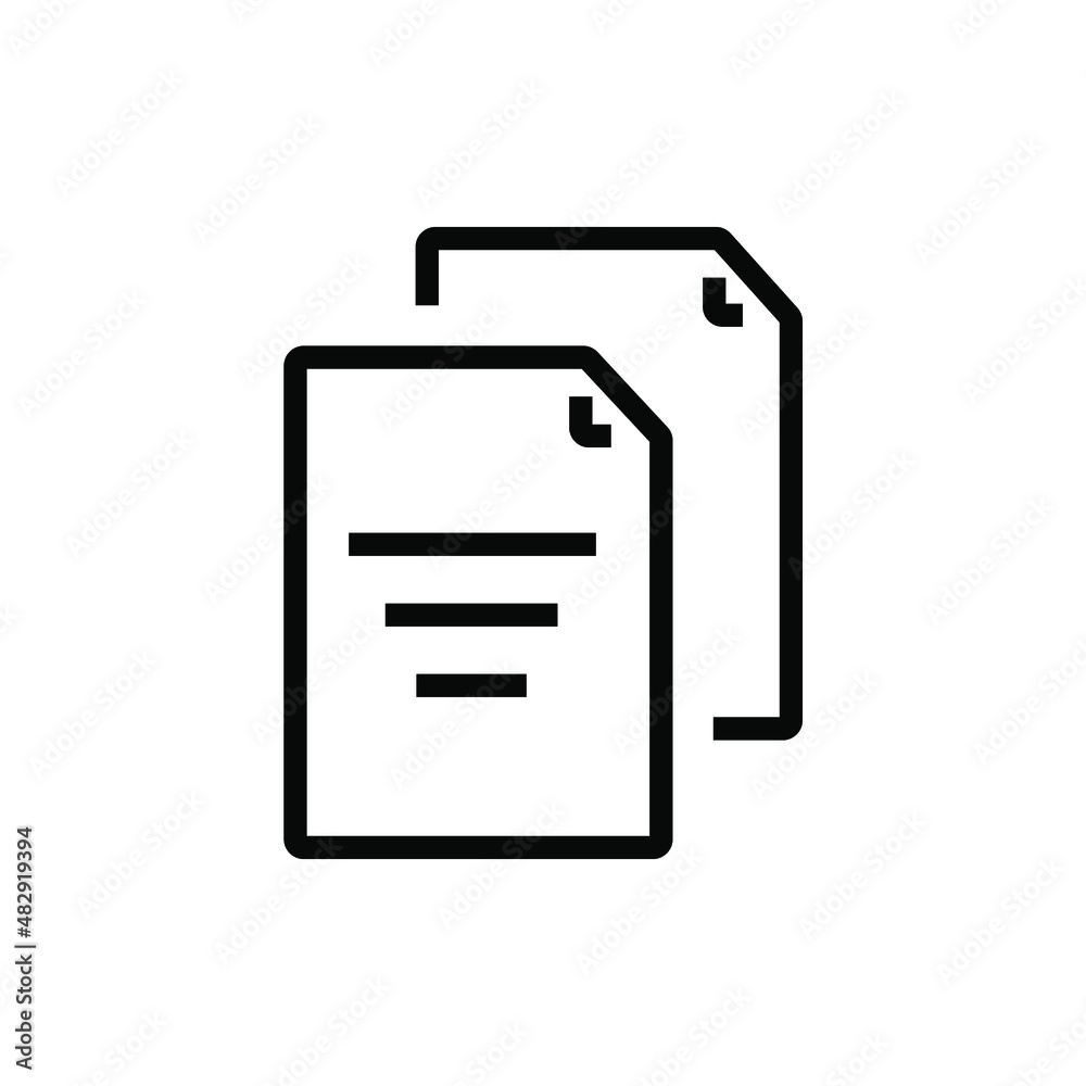 Document icons symbol vector elements for infographic web Stock Vector ...