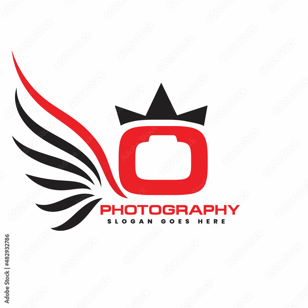 Initial letter O photography logo Design Vector illustration. creative ...