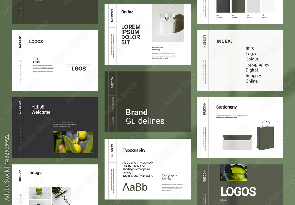 Brand Guidelines Stock Template | Adobe Stock