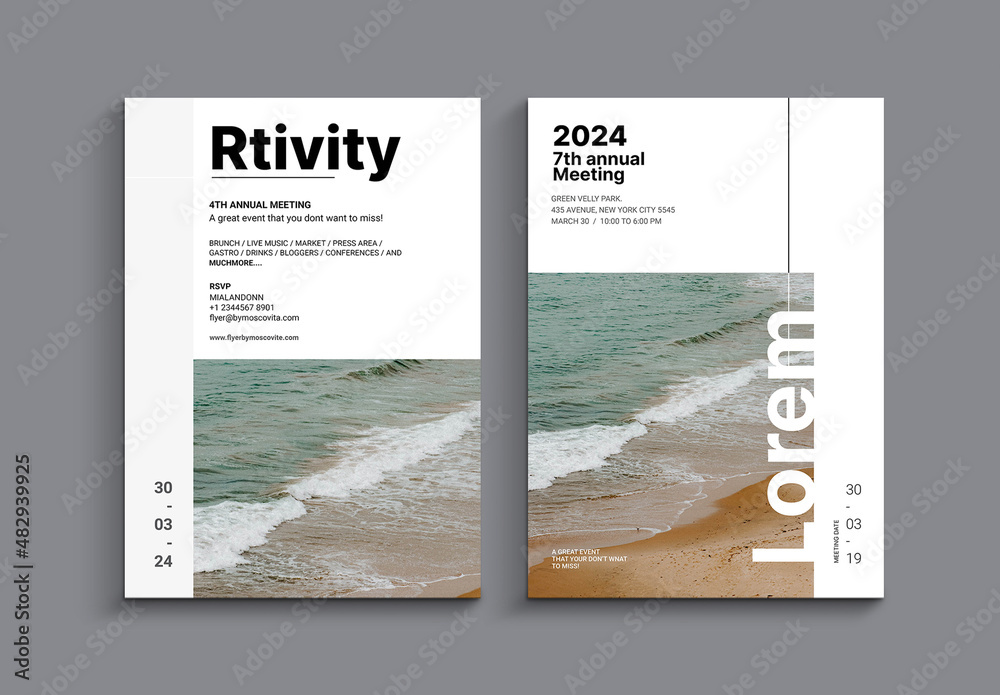 Flyer Layout Stock Template | Adobe Stock