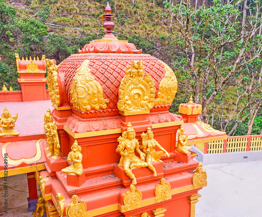 Decors of Seetha Amman Temple, Nuwara Eliya, Sri Lanka Stock Photo ...