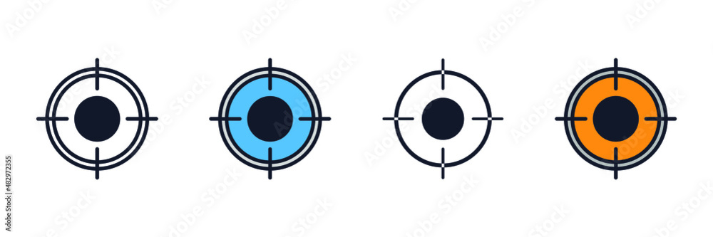 View point. location icon symbol template for graphic and web design ...