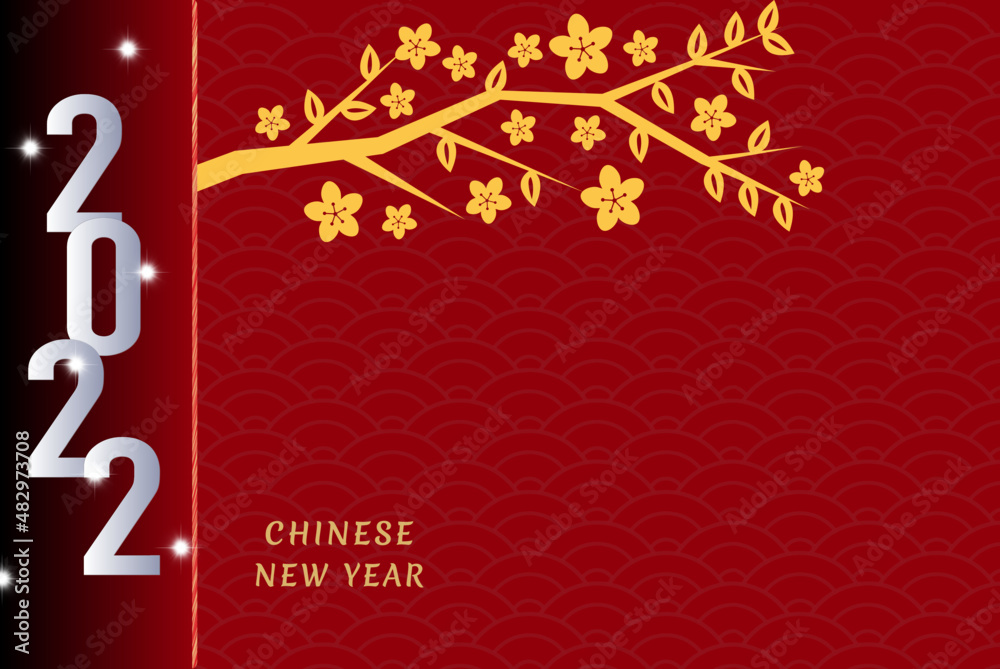 CNY banner template with cute tigers playing around red gift boxes ...