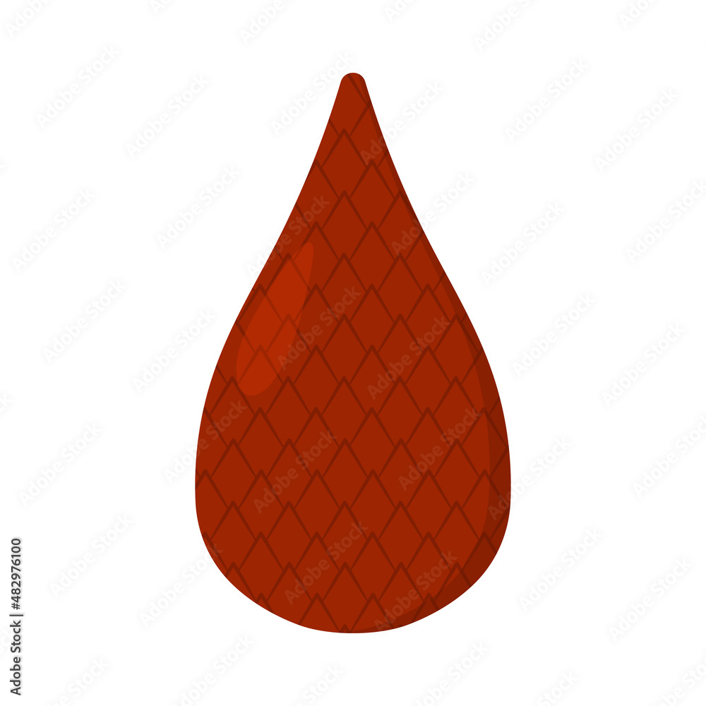 Flat Cartoon Snake Fruit Icon Vector Clip art Illustration Image Design ...