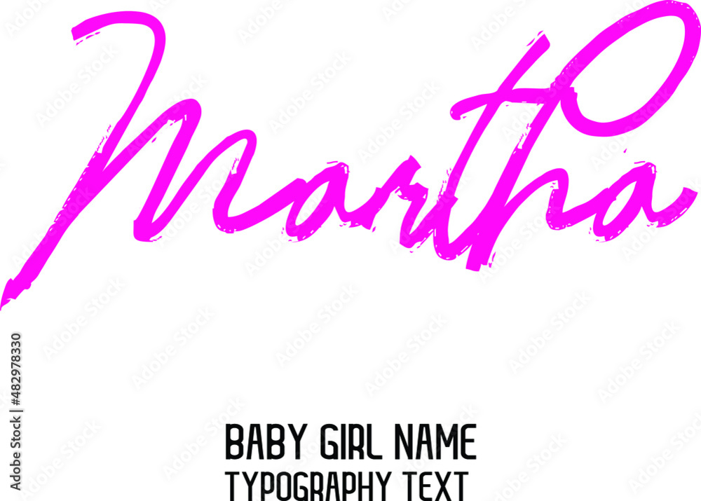 Woman's Name Vector Rough Brush Script Word art Pink Color Text Design ...