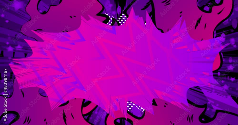 Comic Book Background. Motion poster. 4k animated Comics moving ...