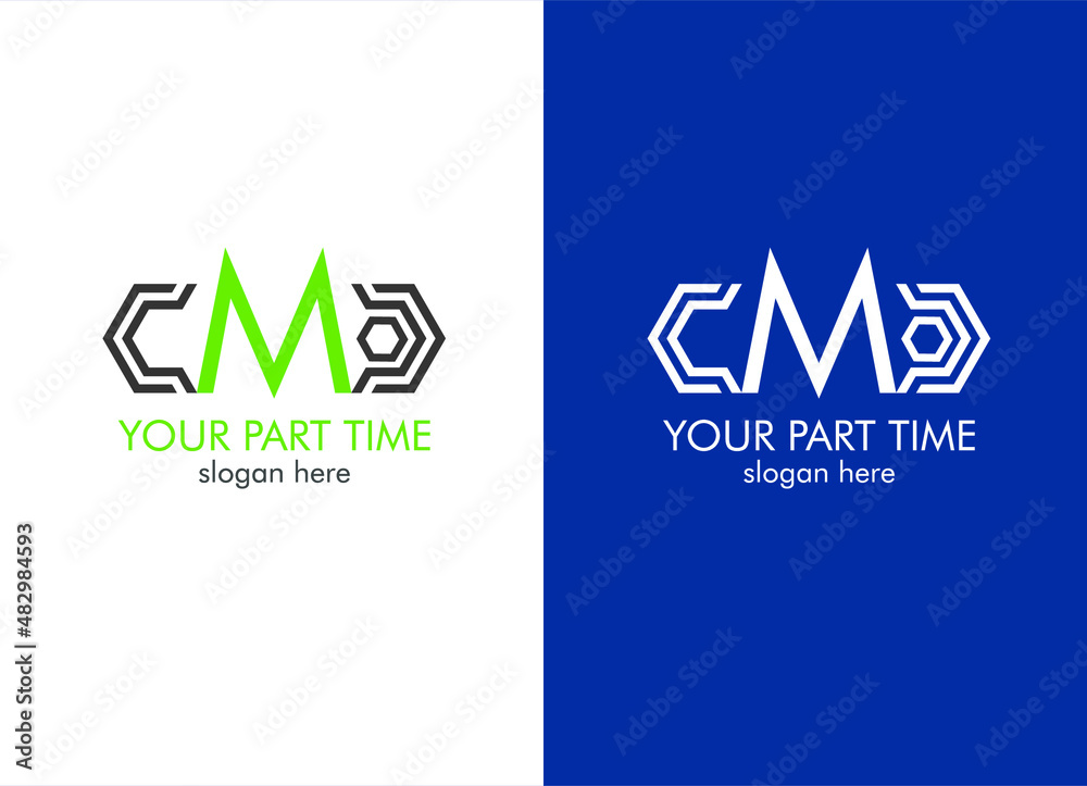 cmo logo vector and business Stock Vector | Adobe Stock