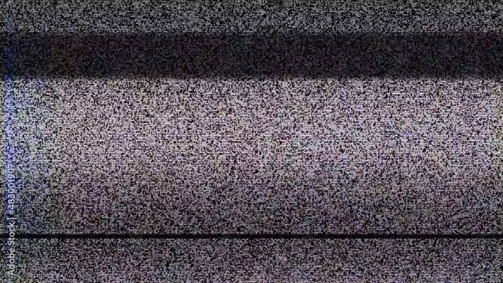 Dirty Signal Overlay. This is stock motion graphic that shows analog ...