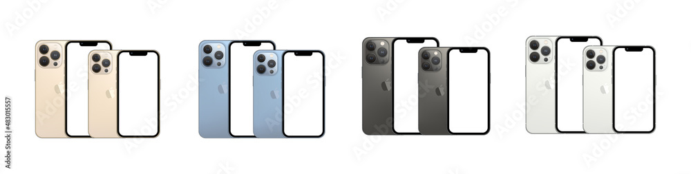 New iPhone 13, Pro Max, iPhone 13 Pro, Mini. Mock-up screen iphone and ...