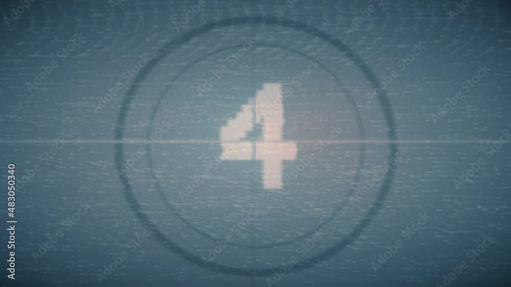 VHS Countdown Stock Video | Adobe Stock
