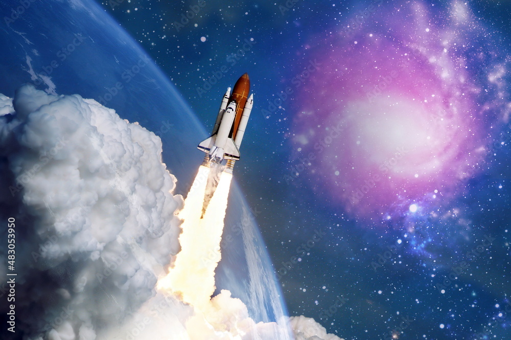 Rocket Launching Into Space