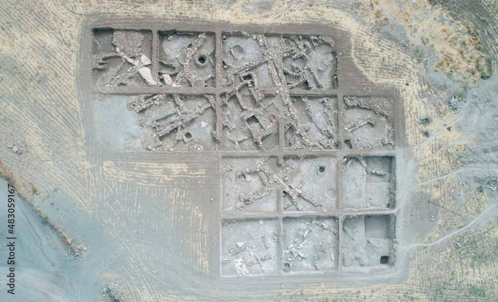 Excavations in the area of the ancient city. archaeological excavation ...