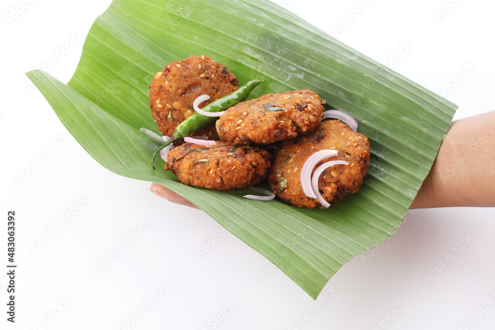 Vada or vadai made from pulses, Indian snack Stock Photo | Adobe Stock