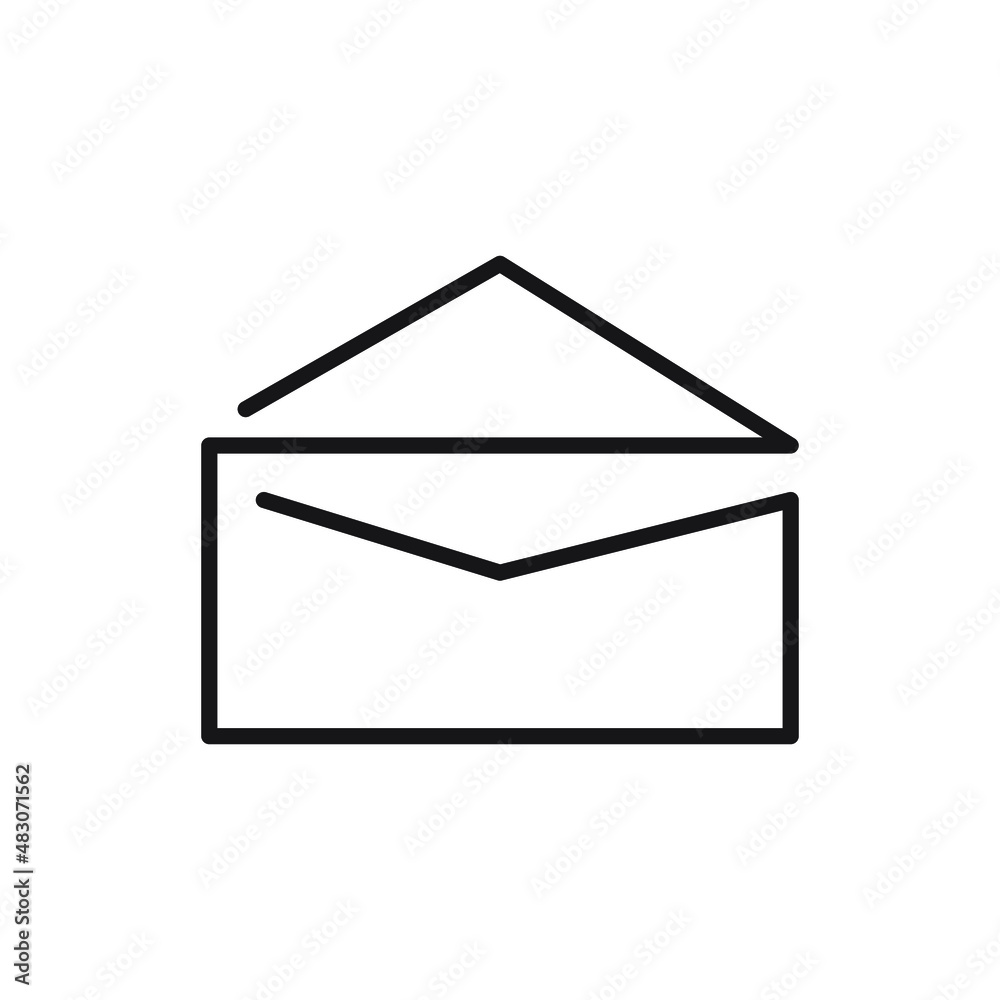 Envelope icon vector. Mail illustration sign. Letter symbol. Post logo ...