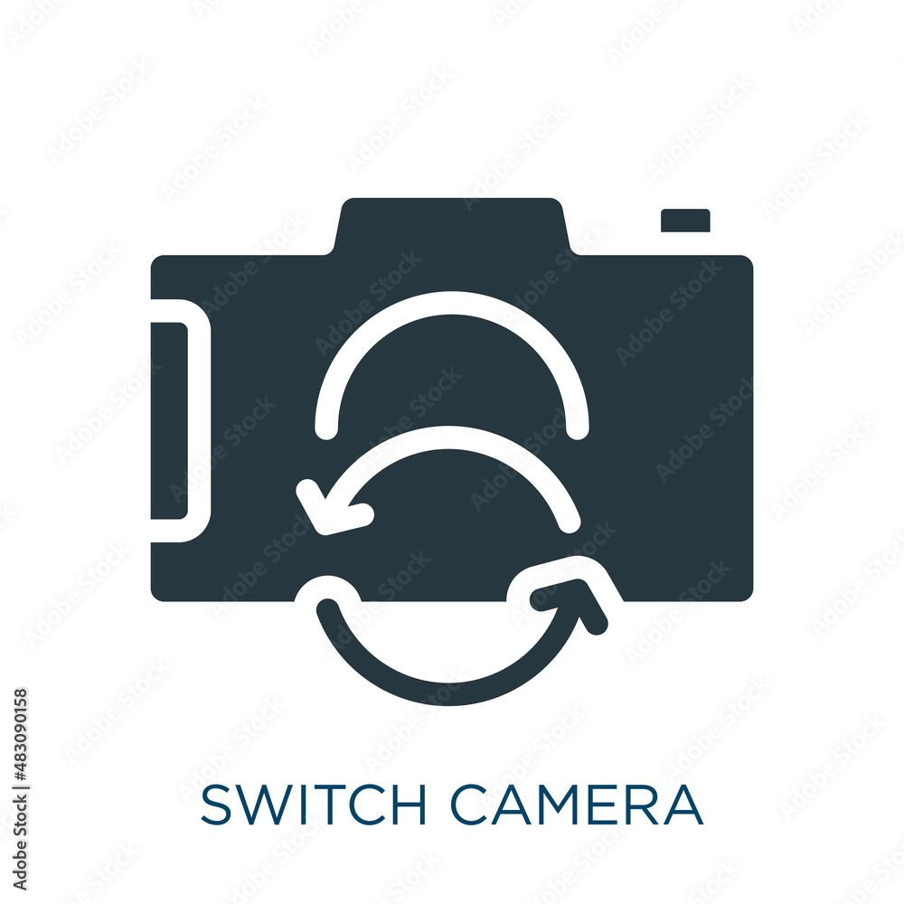 switch camera vector icon. switch camera, square, switch filled icons ...