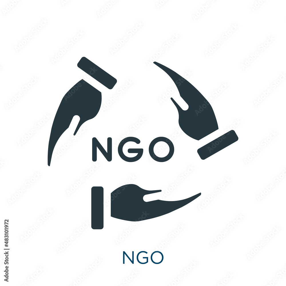 ngo vector icon. ngo, charity, donation filled icons from black flat ... ngo vector icon. ngo, charity, donation filled icons from black flat ...
