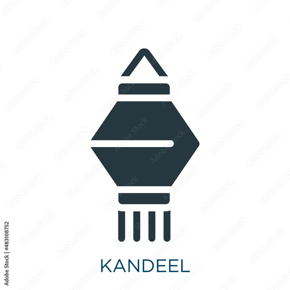 kandeel vector icon. kandeel, india, 50 filled icons from black flat ...