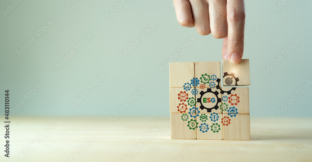 ESG concept of environmental, social and governance. Sustainable ...
