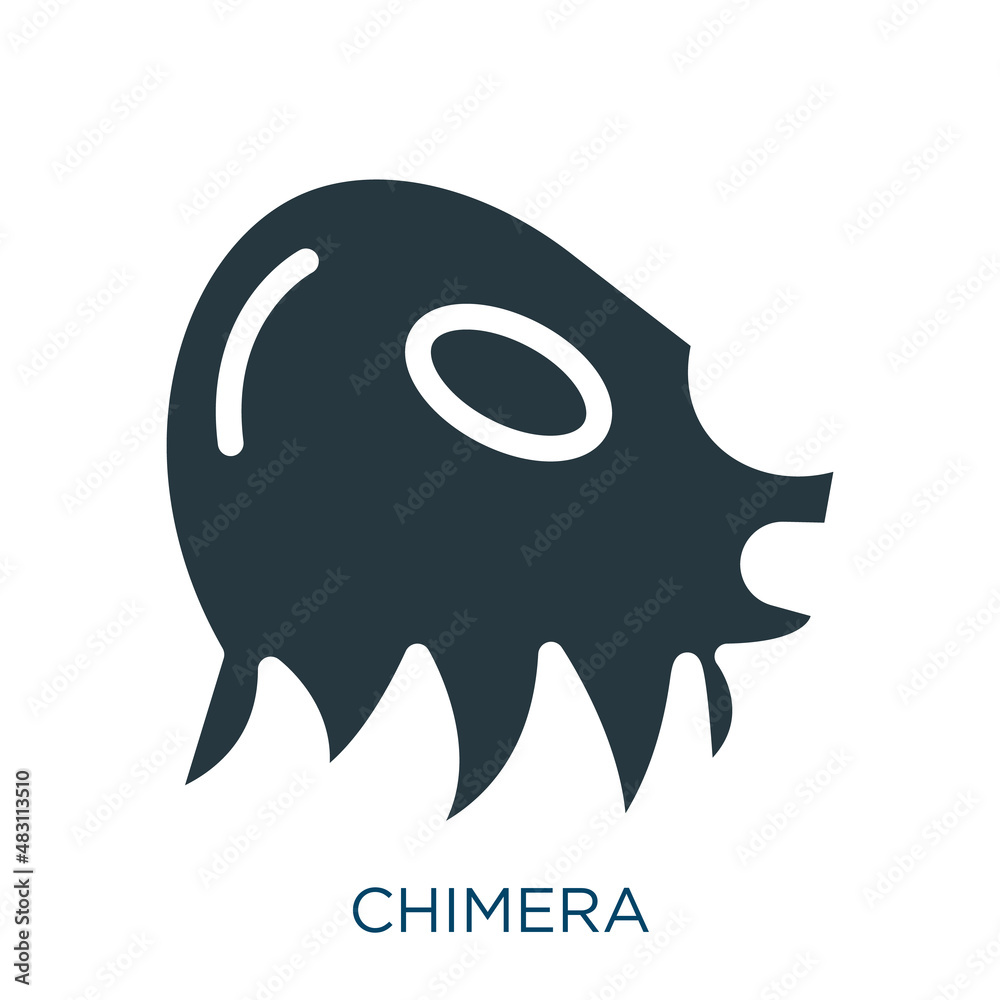 chimera vector icon. chimera, cartoon, legend filled icons from black ...