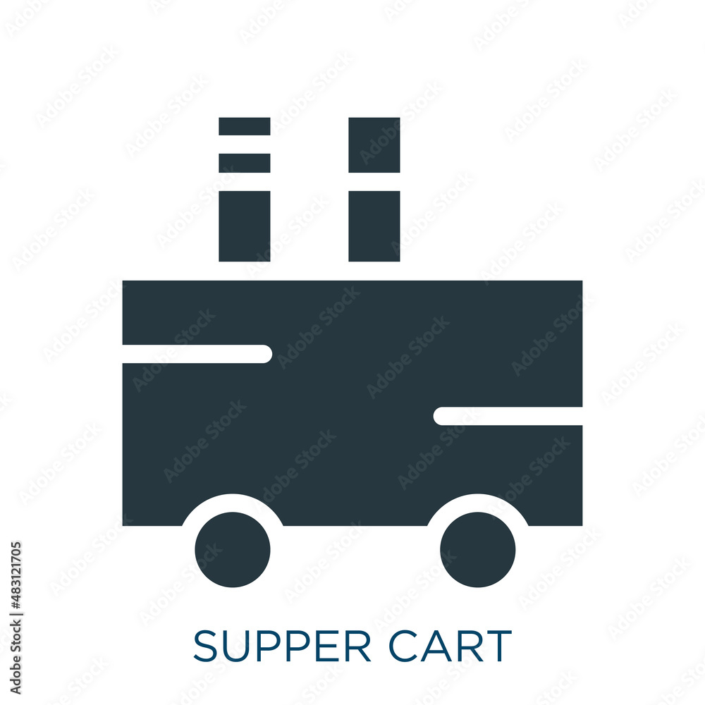 supper cart vector icon. supper cart, market, shop filled icons from ...