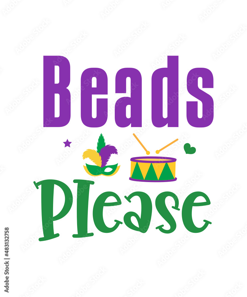 Mardi Gras SVG Bundle, PNG Bundle, Fat Tuesday Carnival, Beads Bling ...