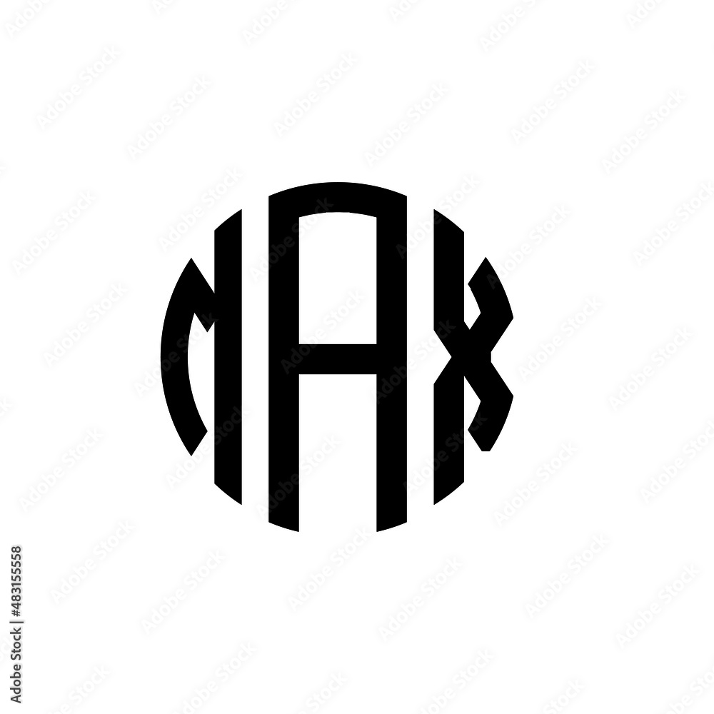 MAX letter logo design. MAX modern letter logo with black background ...
