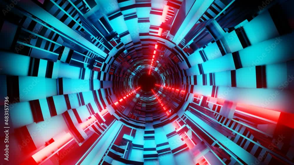 4K 3D animation. Abstract technology big data background concept ...