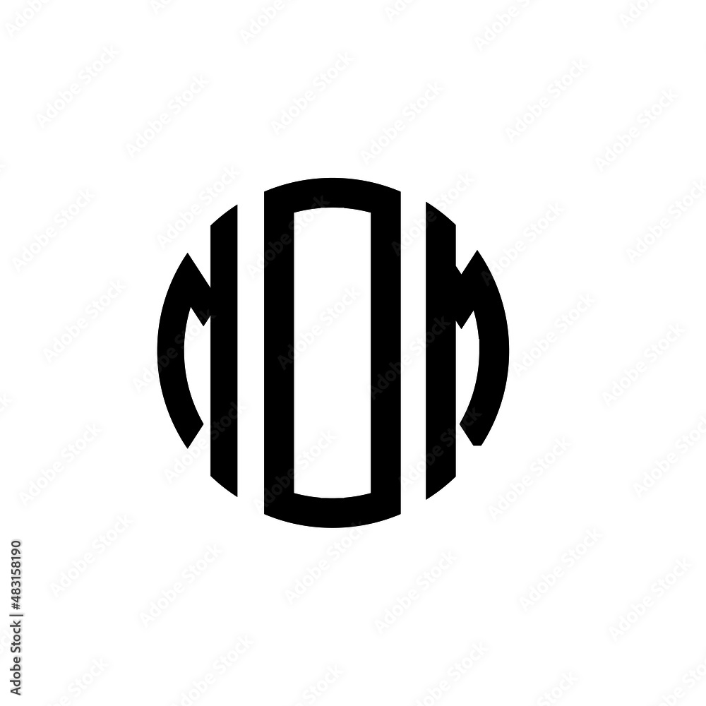 MDM letter logo design. MDM modern letter logo with black background ...