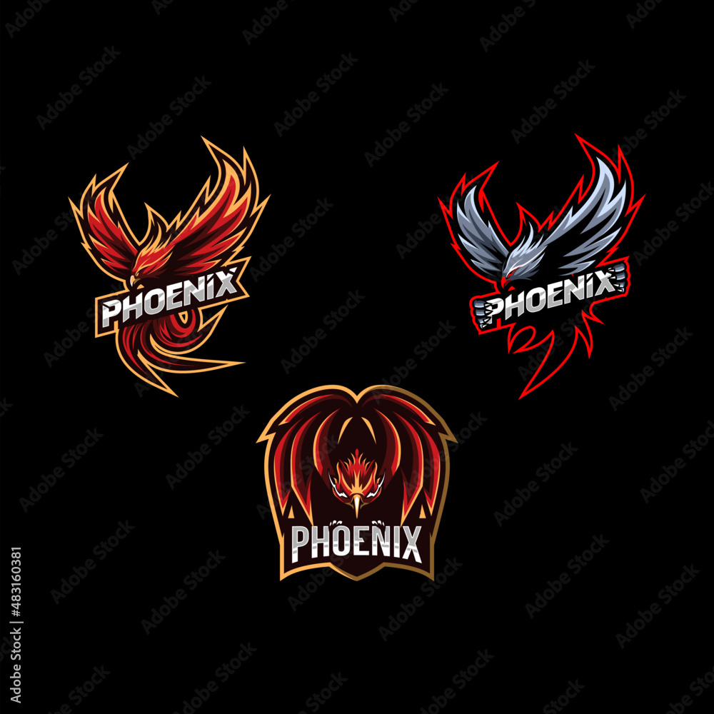 Phoenix logo mascot collection design Stock Vector | Adobe Stock