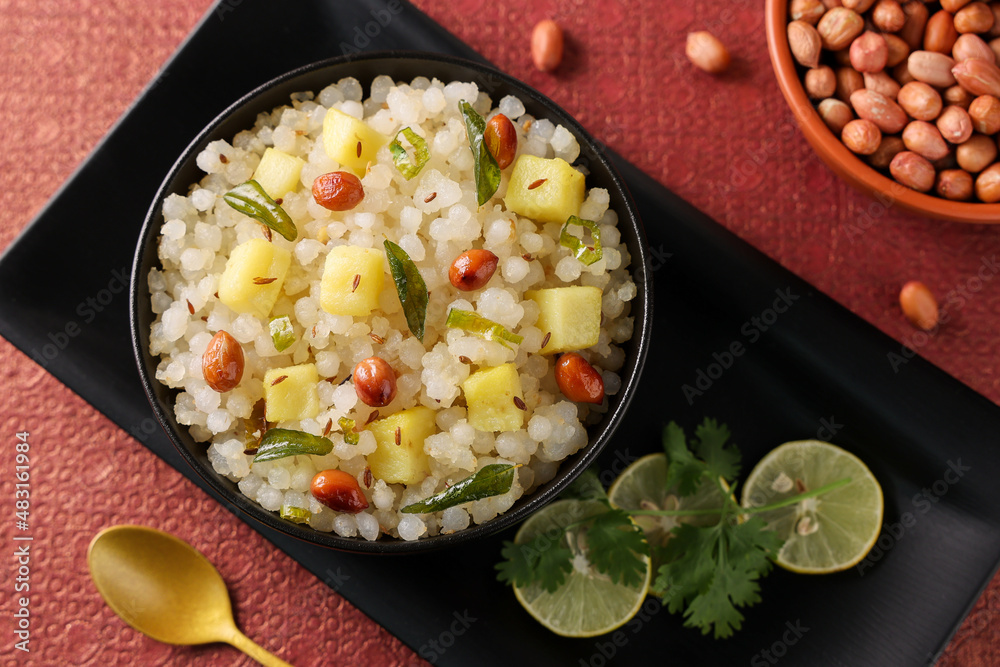 Sabudana Khichdi Sabudana khichri tapioca pearls cassava root sago ...