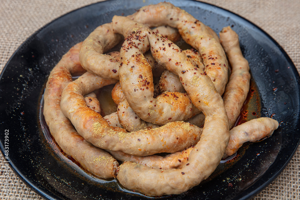 Turkish Traditional Food Rice Stuffed Intestines ( mumbar stuffed ...