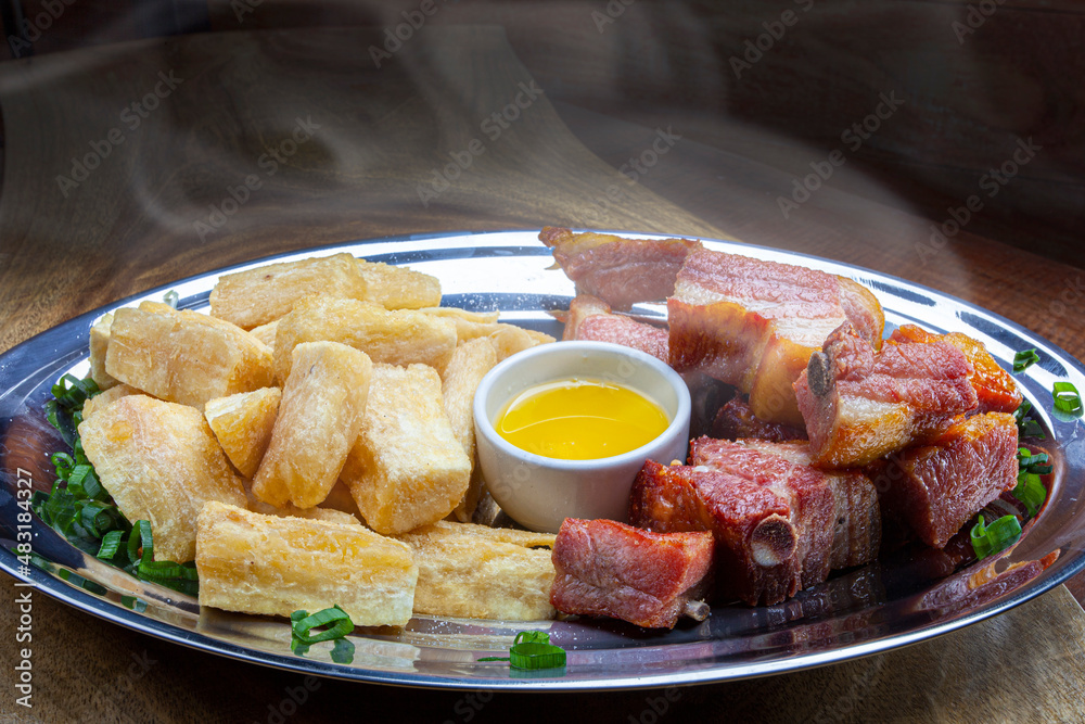 Cassava cooked bottle butter Stock Photo | Adobe Stock