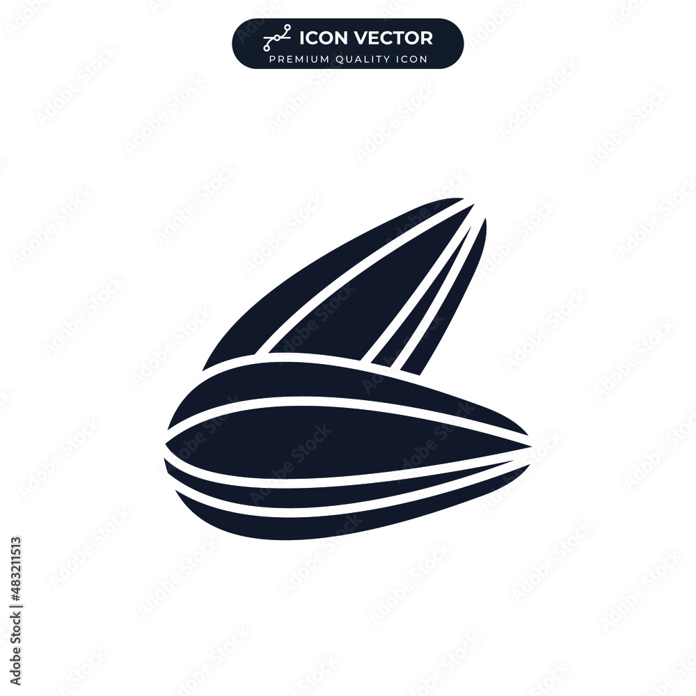Sunflower seed icon symbol template for graphic and web design ...
