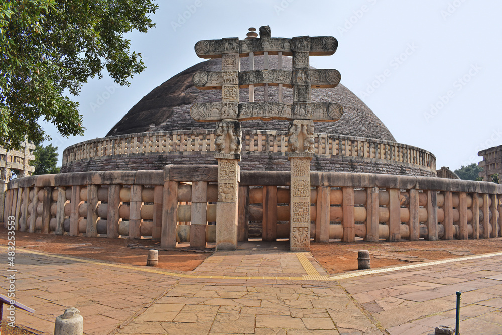 Stupa No 1, West Gateway Torana and Stupa, The Great Stupa, World ...