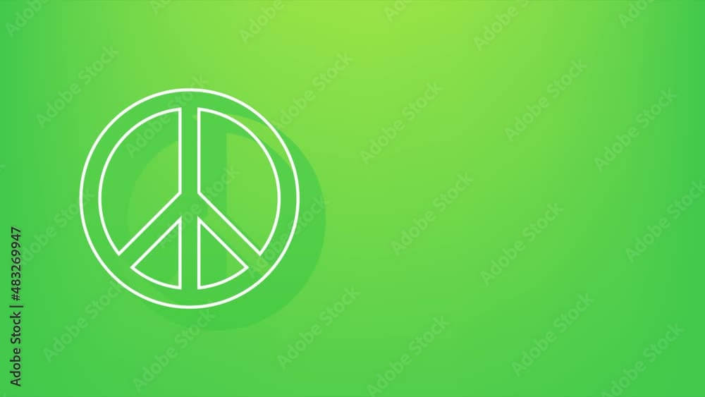 Peace world Shadow sign, great design for any purposes. Happy people ...