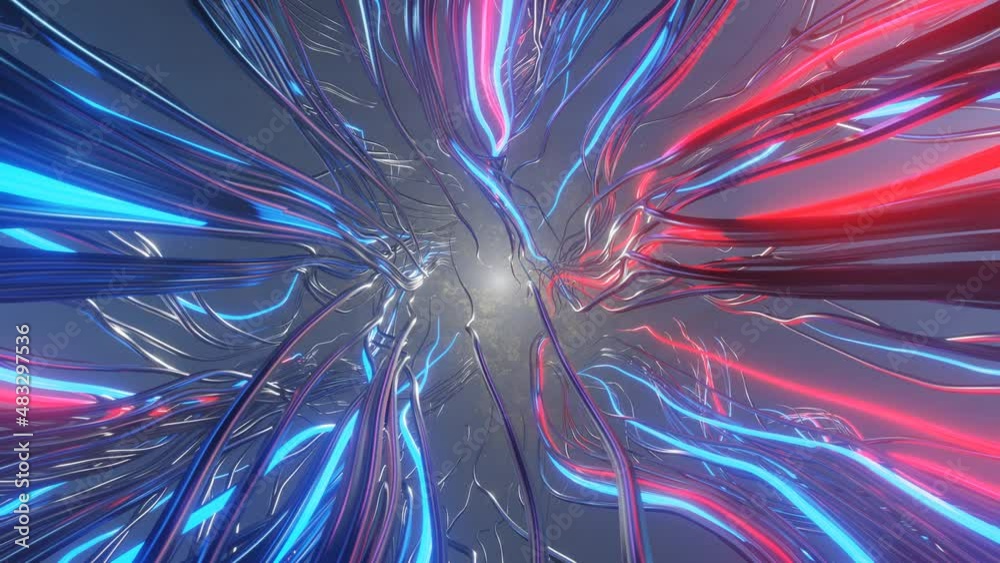 Colorful abstract light streaks effect animation background. High Speed ...