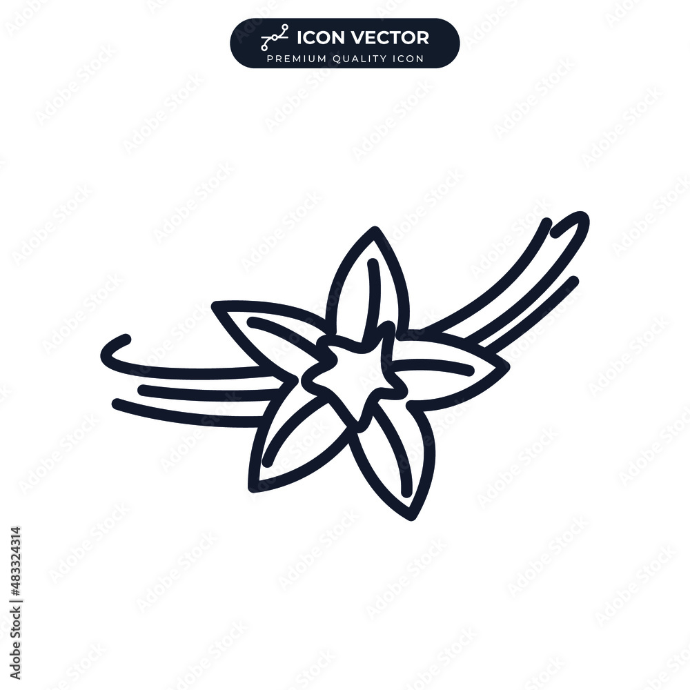 Vanilla icon symbol template for graphic and web design collection logo ...