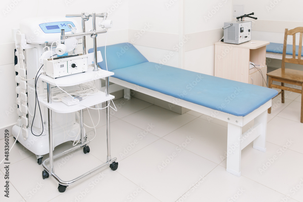 Hospital diagnostic room. Modern medical equipment, preventional ...