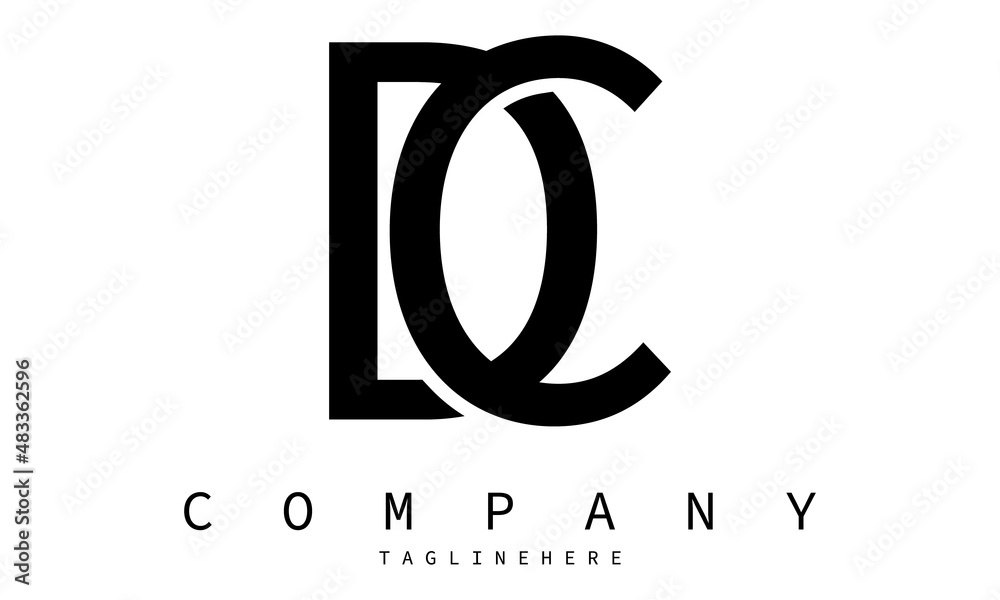 Creative letter CD logo design elements simple letter CD letter logo ...