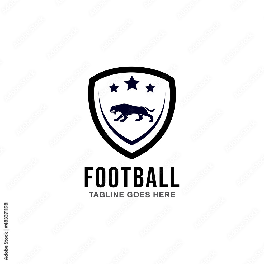 soccer Logo or football club sign Badge. Football logo with shield ...