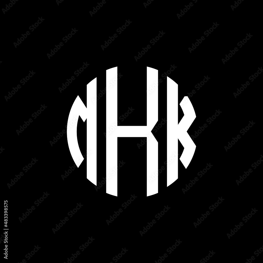 MKK letter logo design. MKK modern letter logo with black background ...