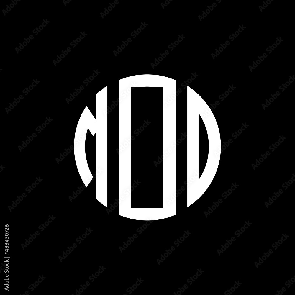MOO letter logo design. MOO modern letter logo with black background ...