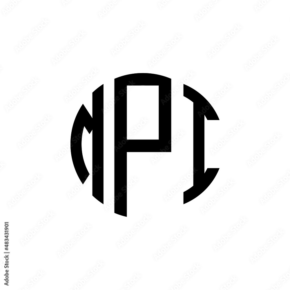 Mpi Letter Logo Design Mpi Modern Letter Logo With Black Background Mpi Creative Letter Logo