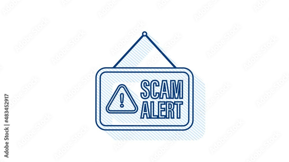 Scam alert Shadow. Hacker attack and web security concept, phishing ...