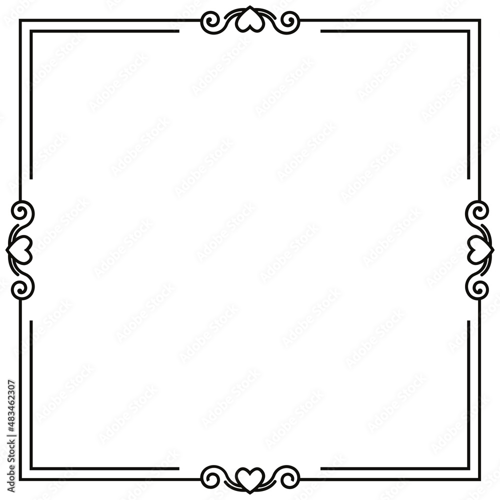 square border design Stock Illustration | Adobe Stock