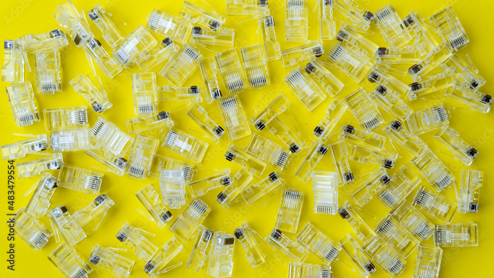 Transparent ethernet internet rj45 connectors, tehnology background on ...