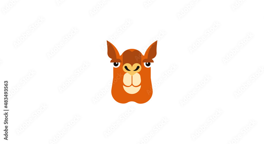 Camel face vector isolated icon. Emoji illustration. Camel vector ...