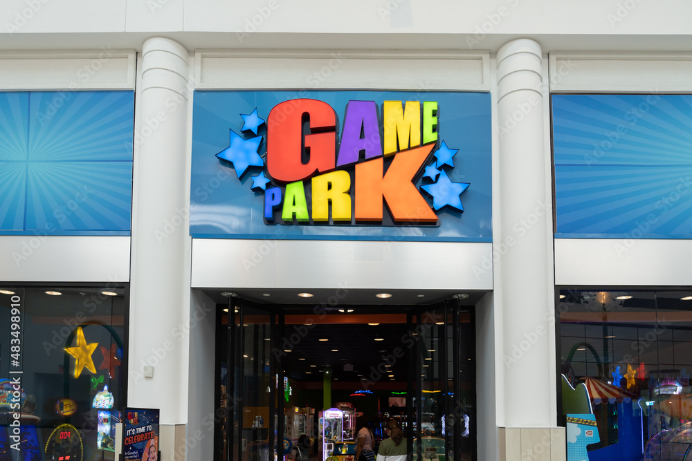 Orlando, Florida, USA - January 27, 2022: A Game PARK store at The ...