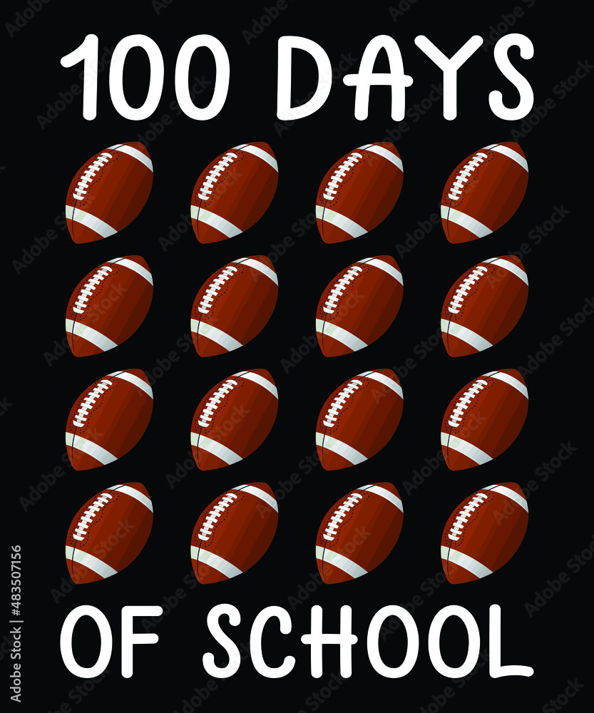100 Days Of School T-Shirt Design Happy 100th day of school ...