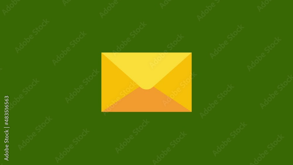 envelope icon animation concept.cool effect. Multiple morphins with ...